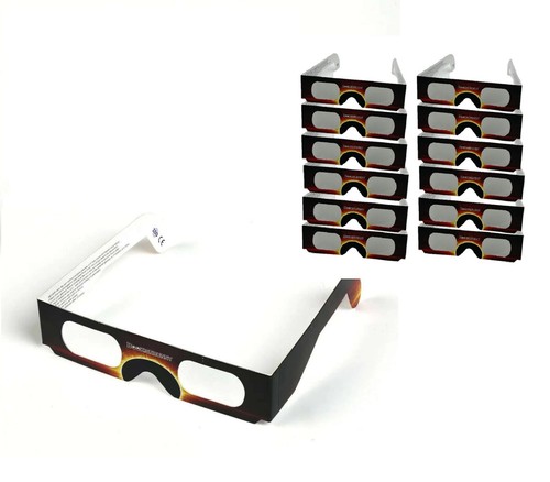 NEW 12 Packs Solar Eclipse Sun Viewer Glasses ISO Certified 2024 NASA ...
