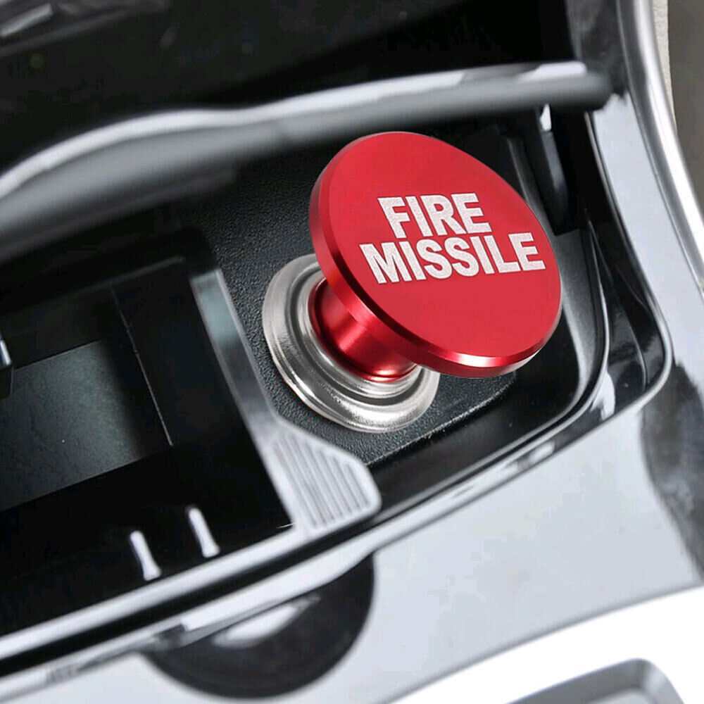 Universal Fire Missile Eject Button Cigarette Lighter Cover Car ...