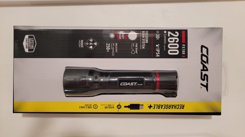 Coast 2600 Lumens Rechargeable Flashlight PX19R USB-C or AAA, Free ...