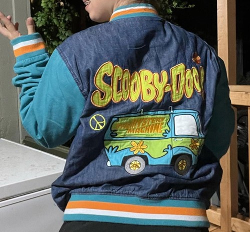 Handmade Scooby Doo Bomber Varsity Leather Jacket for Men and Women | eBay