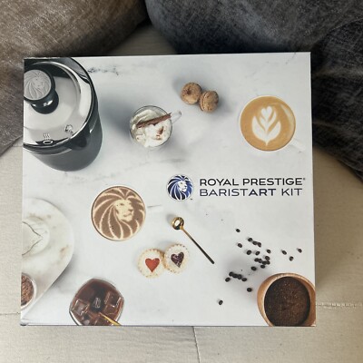 **LIGHT USE** Royal Prestige Barista + Royal Prestige BaristArt Kit, w ...