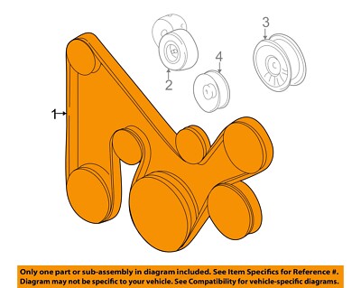 MITSUBISHI OEM 01-03 Montero-Serpentine Drive Fan Belt MZ690271 | eBay