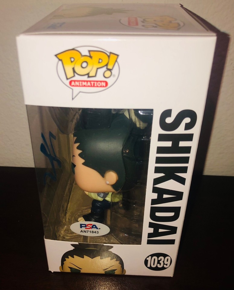Todd Haberkorn Shikadai Voice Actor #1039 Signed Funko Pop PSA RARE A ...
