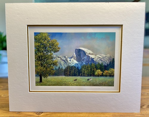 Signed Alexander Chen Art Yosemite Half Dome Print 1676/2250 | eBay