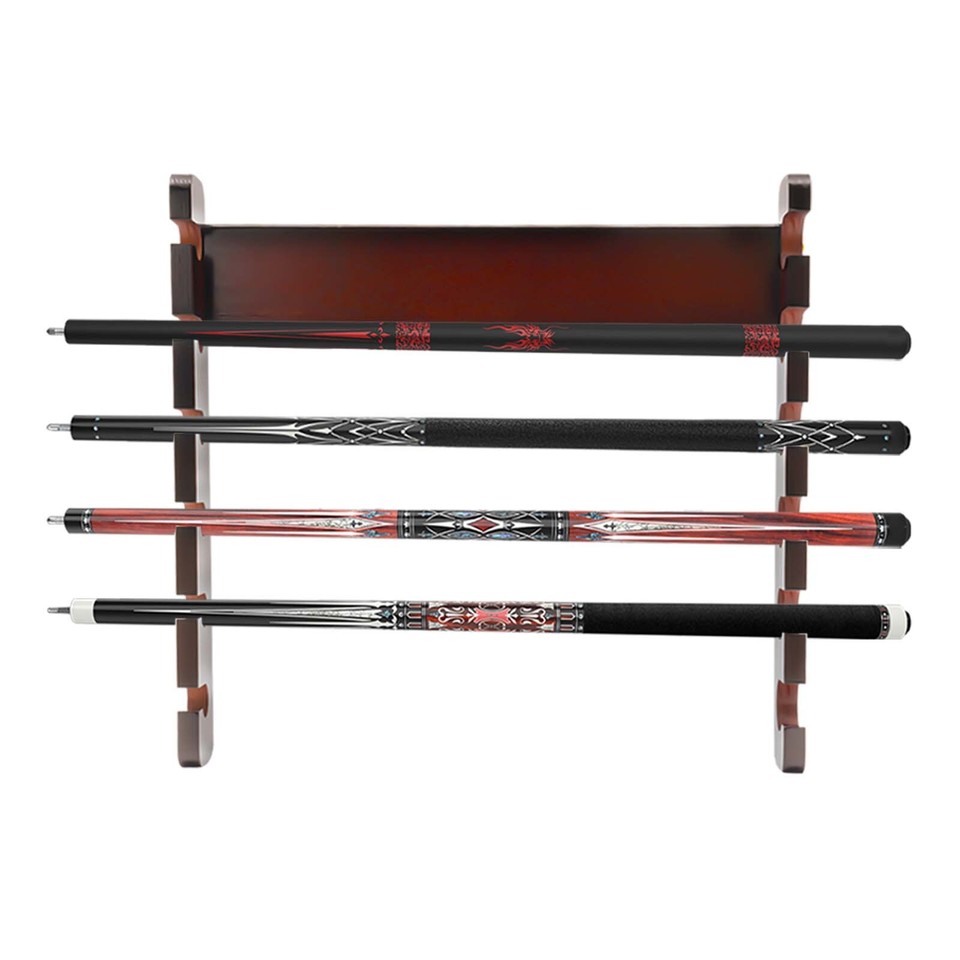 6 Sticks Pool Cue Rack Horizontal Storage Stand Billiard Cue Holder ...