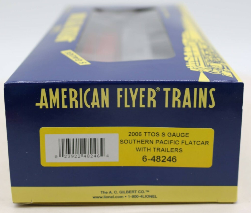 American Flyer 6-48246 TTOS Southern Pacific Flatcar with Trailers 2006 ...