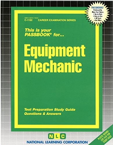 EQUIPMENT MECHANIC (PASSBOOKS) By Jack Rudman **BRAND NEW ...