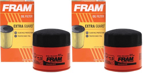 Fram Extra Guard PH9688 Oil Filter (2-Pack) - 10K Mile Protection ...