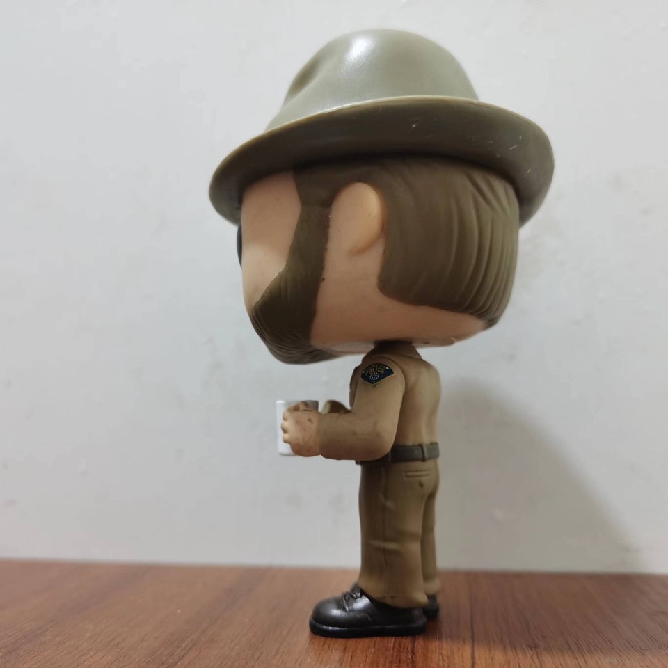 FUNKO POP NETFLIX TV Stranger Things Hopper with Donut Vinyl Figure ...