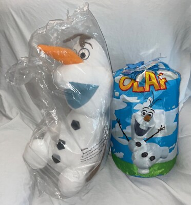 Disney Frozen Olaf 21’ Plush Cuddle Pillow & Olaf Sleeping Bag - NEW ...