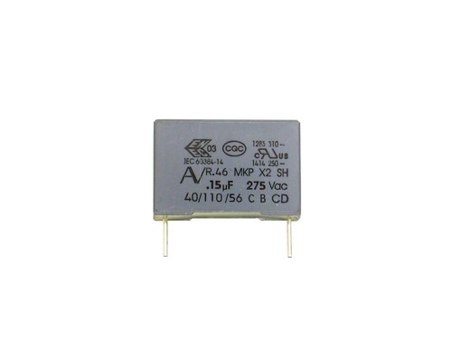 1x 0,15µF 275V~ AV R.46 MKP X2 SH K (150nF,uF,310,250,Kondensator)F130 ...