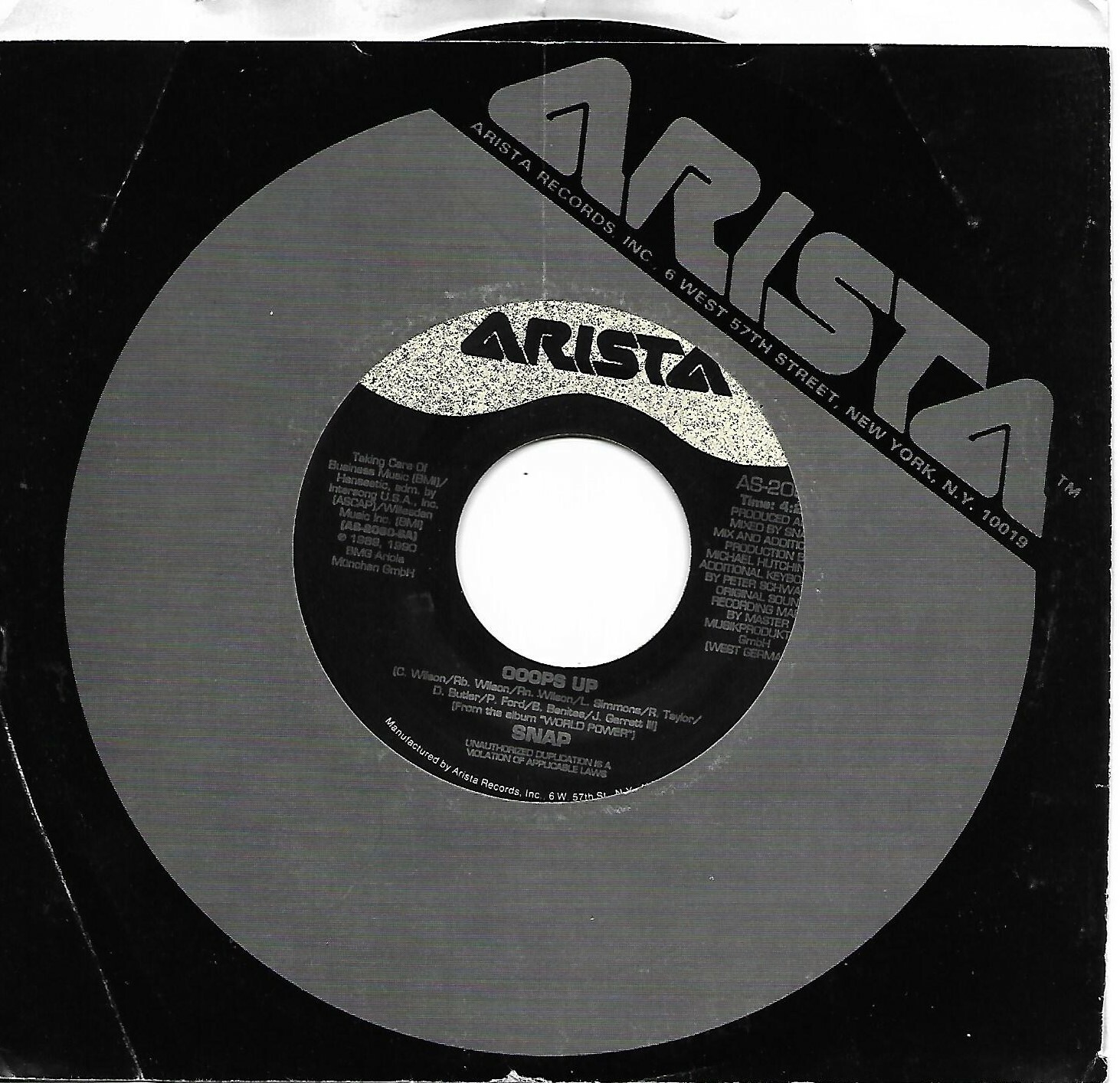 SNAP (Ooops Up) Arista 2060 = MINT RECORD! | eBay