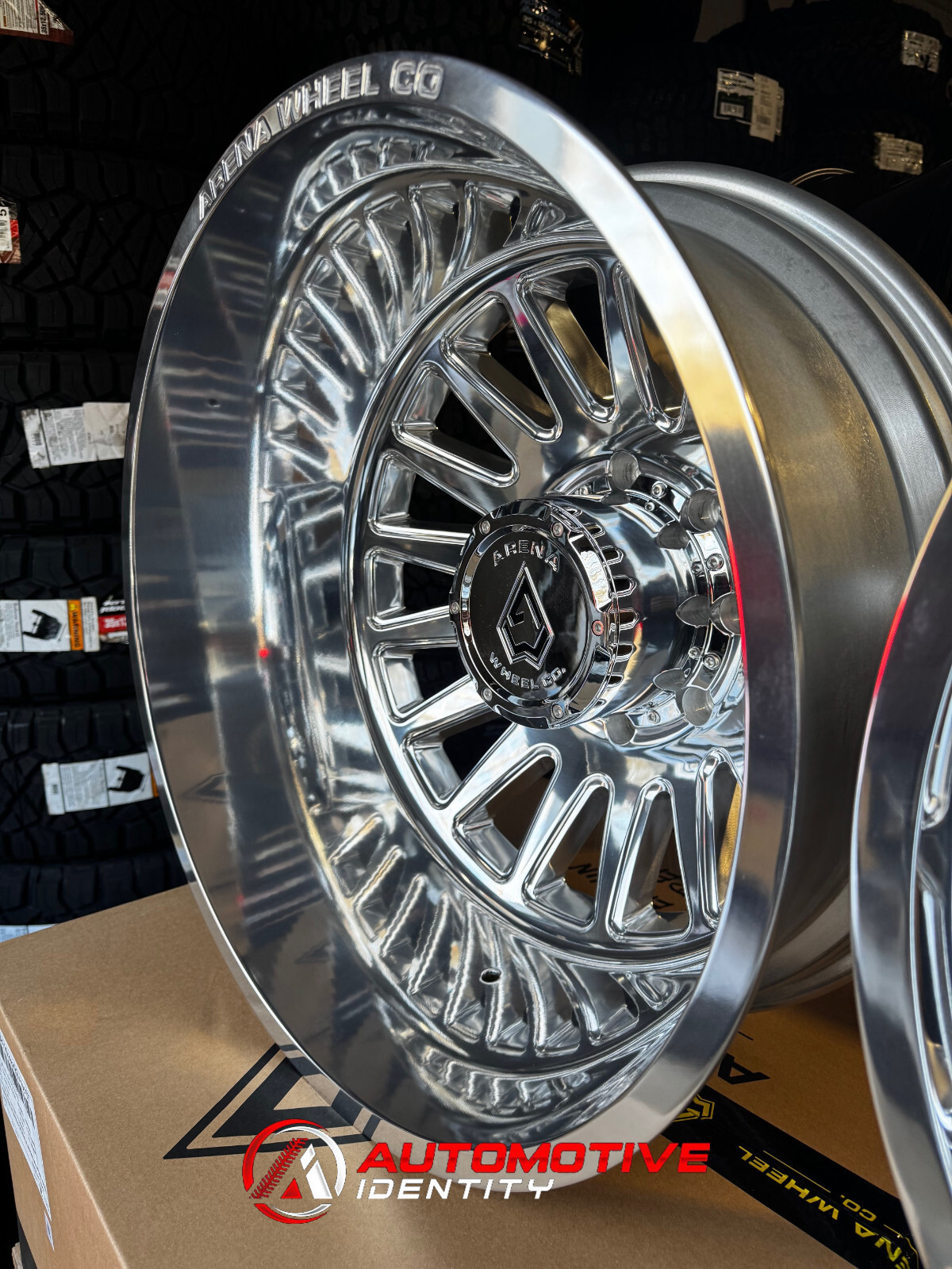 22" Arena A110 Rival Polished Dually Wheels 8x200 Ford Super Duty F350 ...