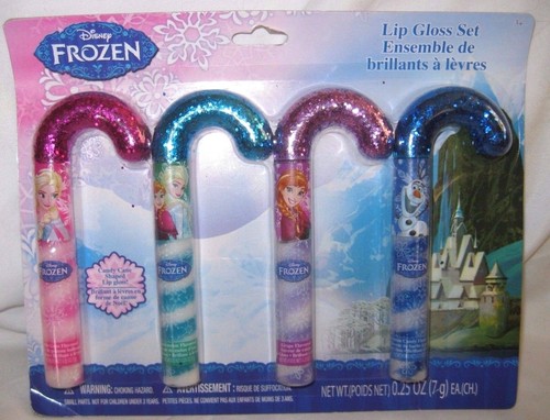 DISNEY FROZEN ANNA,ELSA&OLAF CANDY CANE LIP GLOSS (BRILLANT A LEVRES ...