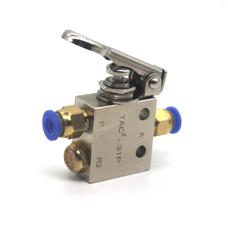 TAC2-31P Pneumatic Valve 2 Position 3 Way Mechanical Valve With 6mm ...