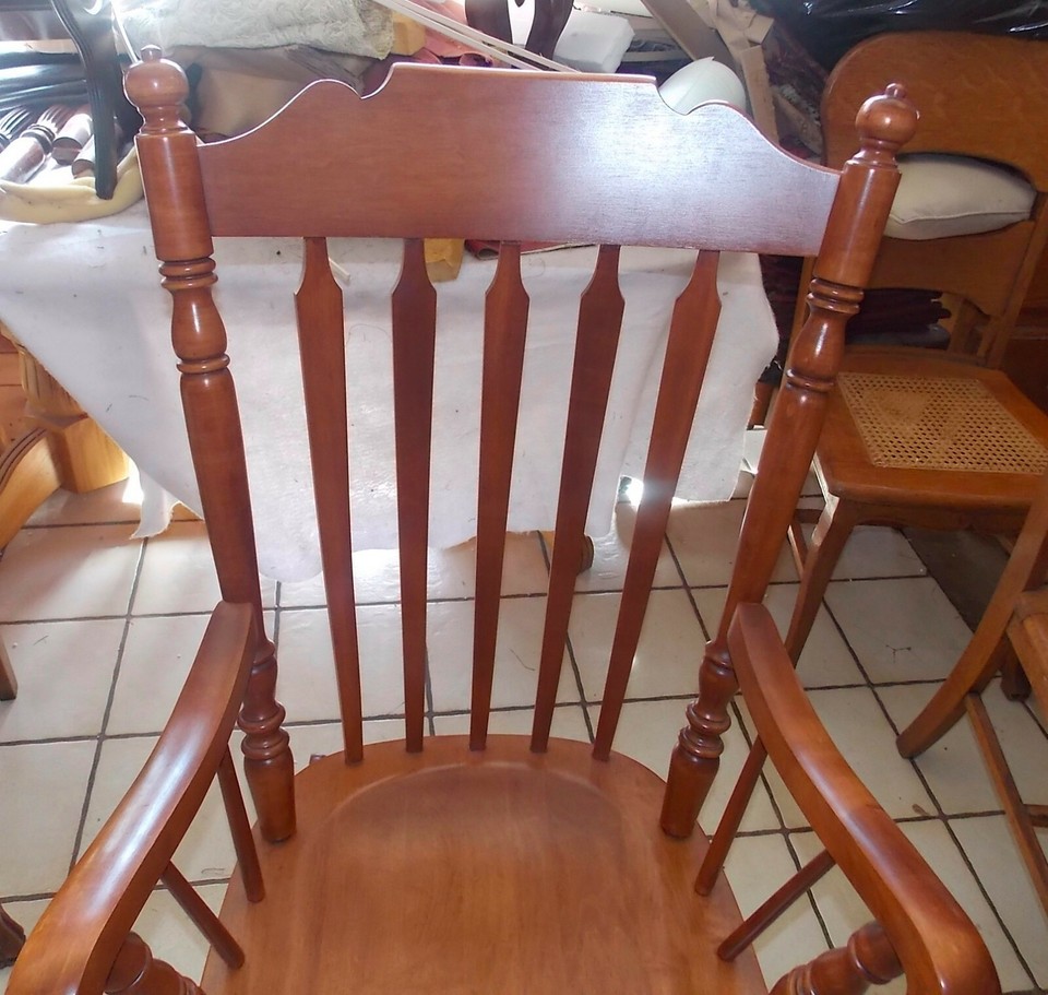 Maple Mid Century Rocker / Rocking Chair by Tell City (R163) | eBay