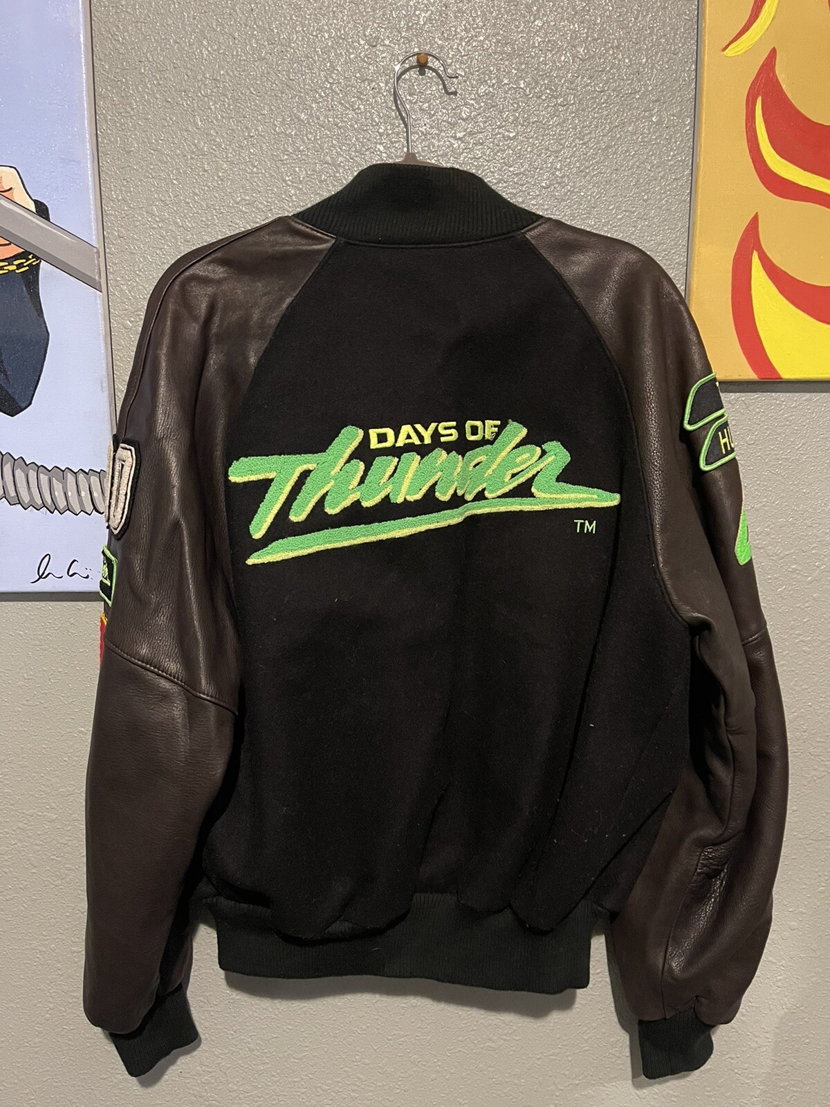 Roots Varsity Jacket Leather Sleeves - Gem