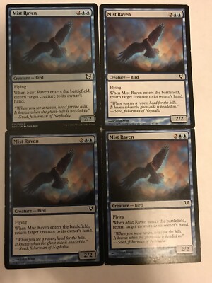 Mist Raven X4 Avacyn Restored X3 & 1 Mis Cut Duel Decks Blessed Vs ...