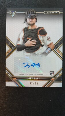 2021 Topps Triple Threads Rookie Joey Bart Auto 02/99 #RAC-JBA Rookie ...