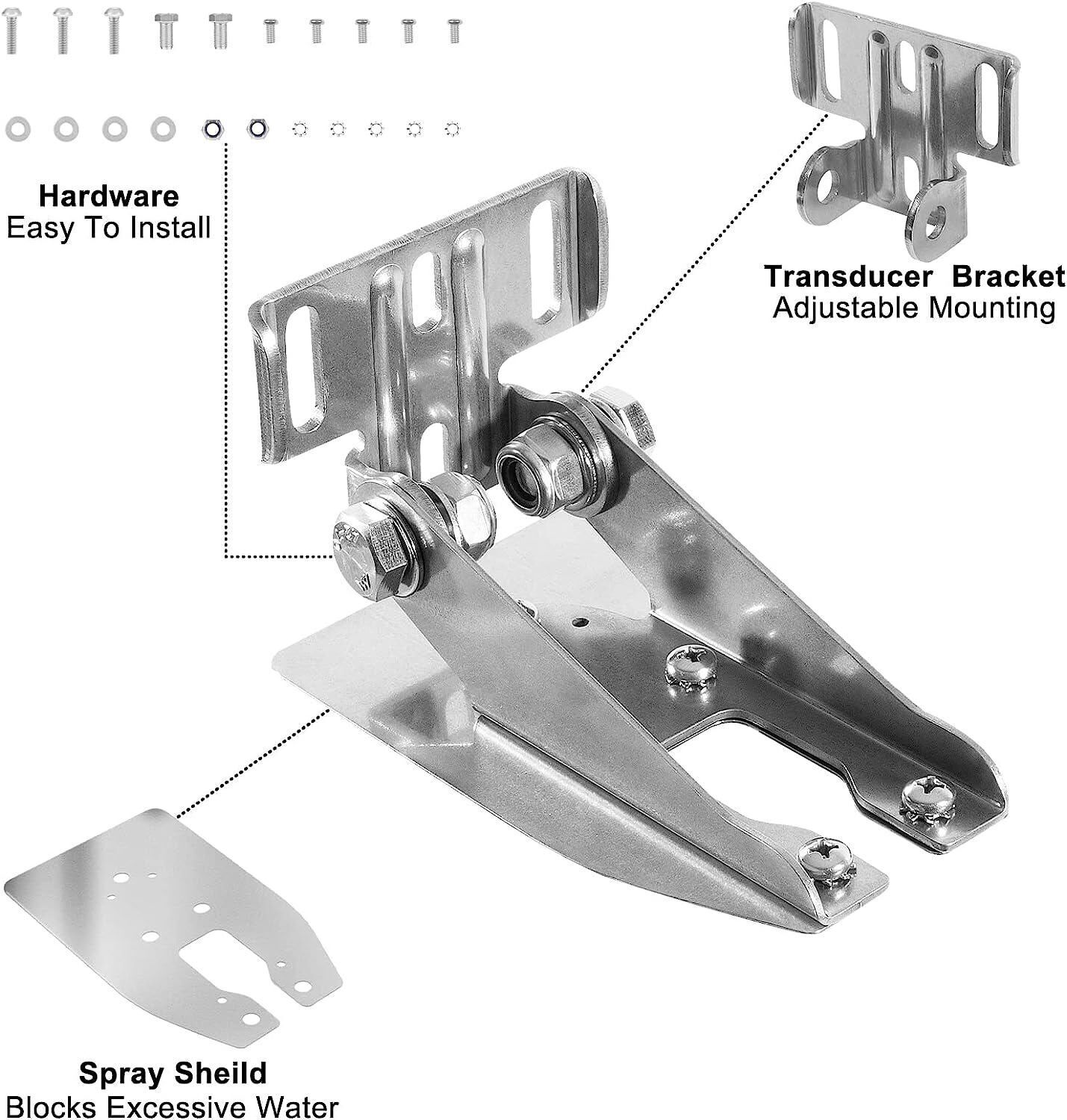 Garmin 010-12006-11 Heavy Duty Transom Mount W/spray Sheild 4/8/12pin ...