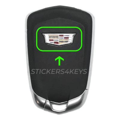 NEW CADILLAC 1pc ESCALADE CTS XTS ATS SRX Key Fob Emblem Sticker Remote ...