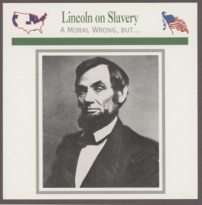 Lincoln on Slavery Atlas Civil War Card Slavery Emancipation | eBay