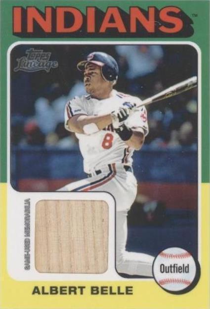 2011 Topps Lineage - Albert Belle #75R-ABE Mini 1975 Design Relics (MEM ...