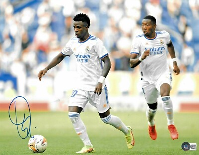 Vini Jr. Vinicius Jr. Autographed 11x14 Photo Real Madrid BAS Beckett ...