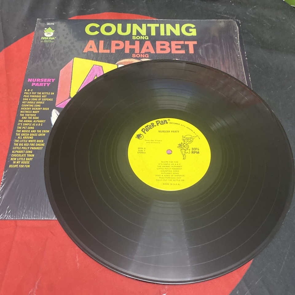 *KIDS* Counting Song/Alphabet Song (1969, Vinyl LP) *VINTAGE* Peter Pan ...