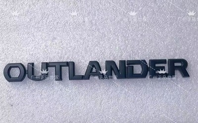 Mitsubishi Outlander Matte Black Metal Car Letters Rear Trunk Emblem ...