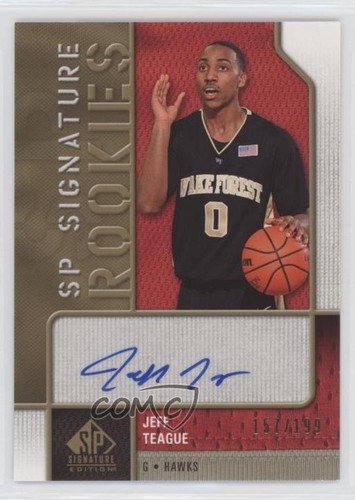 2009-10 SP Signature Edition Rookies /199 Jeff Teague #R-JT Auto RC | eBay
