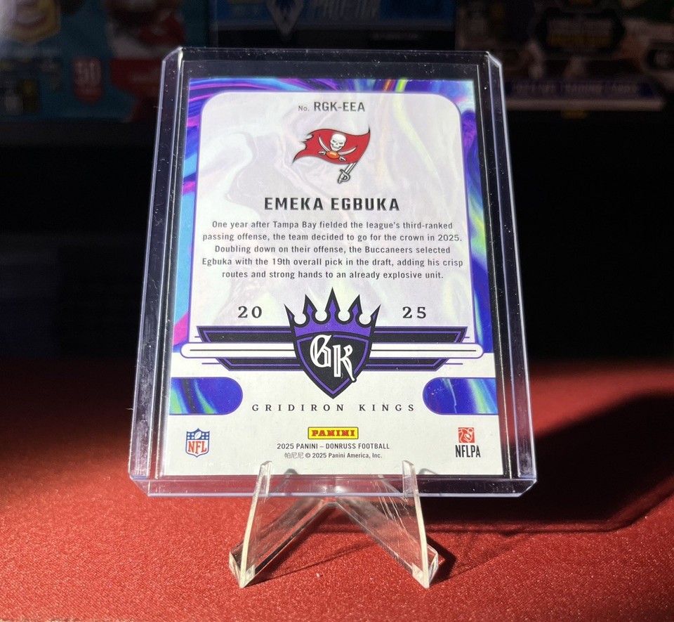Emeka Egbuka (RC) Gridiron Kings Tampa-Bay Buccaneers - 2025 Panini ...