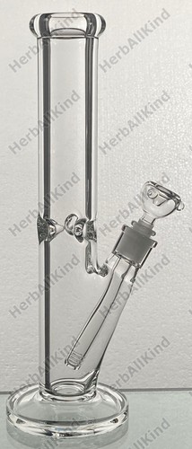 14" THICK HEAVY Clear Glass Straight Tube Bong 9mm Borosilicate ...