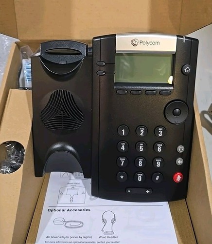 NIB Polycom VVX 201 IP Phone IP Ethernet PoE Office Deskphone | eBay