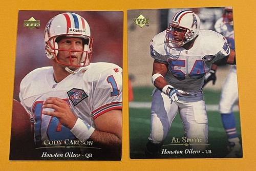 1995 Upper Deck #276 Al Smith #220 Cody Carlson Houston Oilers Football ...