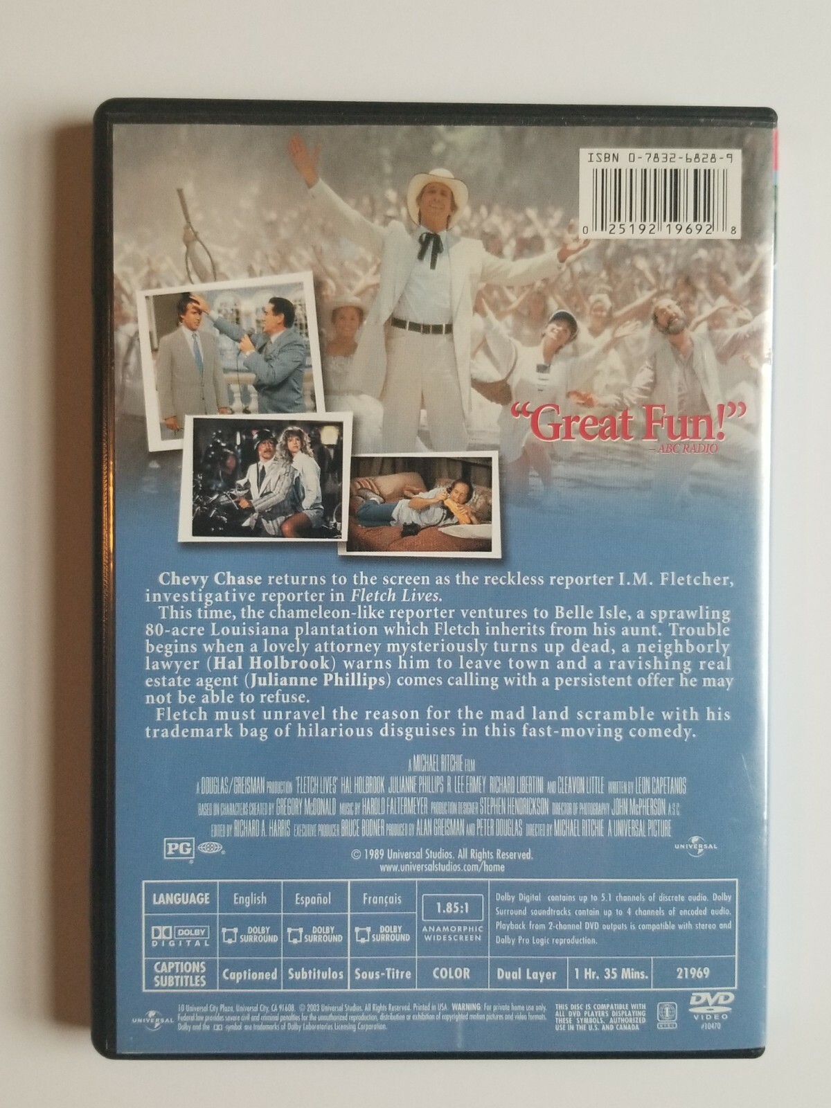 Fletch Lives (Widescreen DVD) Chevy Chase 25192196928| eBay