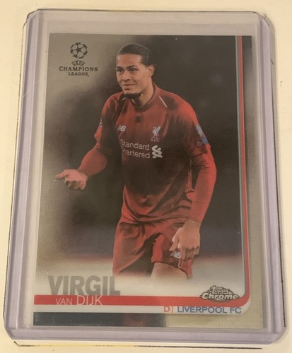 2018-19 Topps Chrome UEFA Champions League Set #24 Virgil van Dijk ...