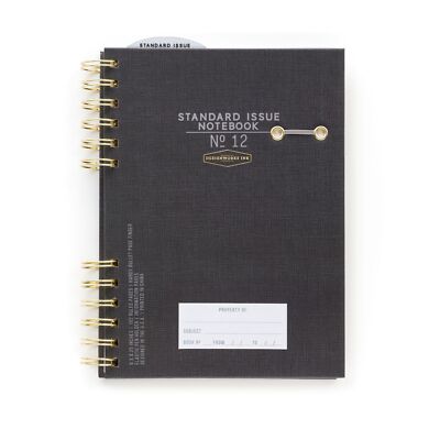 Designworks Ink Standard Issue No. 12 Black Undated Planner Notebook ...