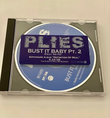 Plies Ft. Ne-Yo - Bust It Baby Pt.2 "Promo CD Single" "New Condition ...