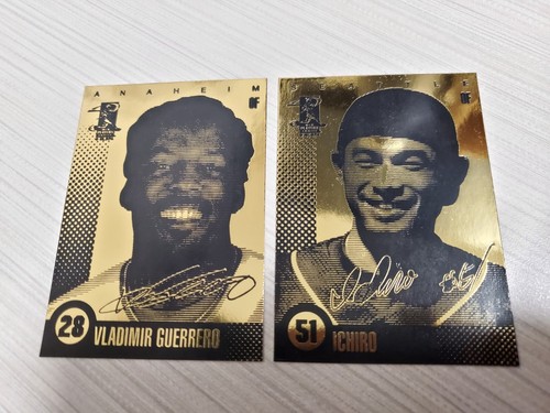 2004 Merrick Mint Laser Line Gold Cards - Ichiro Suzuki & Vladimir ...