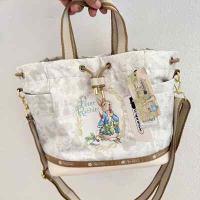 Lesportsac Peter Rabbit Bucket Bag Tote Crossbody Shoulder Bag Purse ...