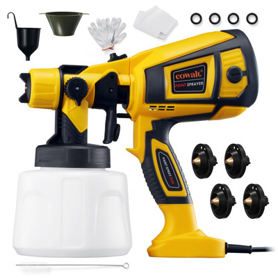 Paint Sprayer 1000W Powerful HVLP Spray Gun Electric Perfect for House ...