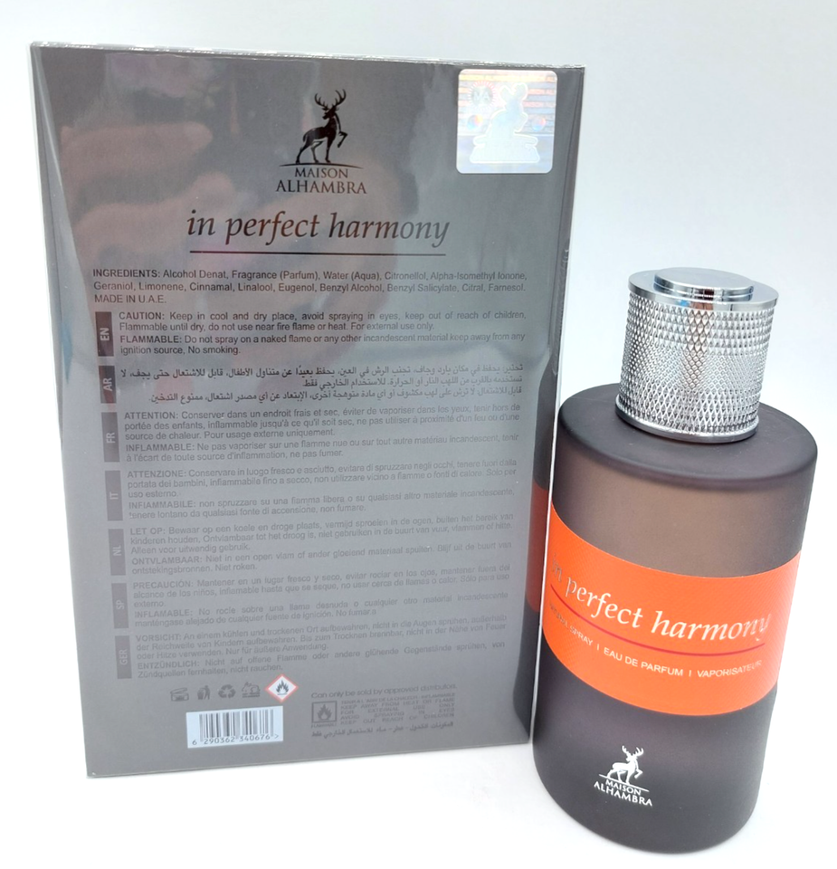Maison Alhambra Unisex In Perfect Harmony EDP Spray 2 oz Fragrances | eBay