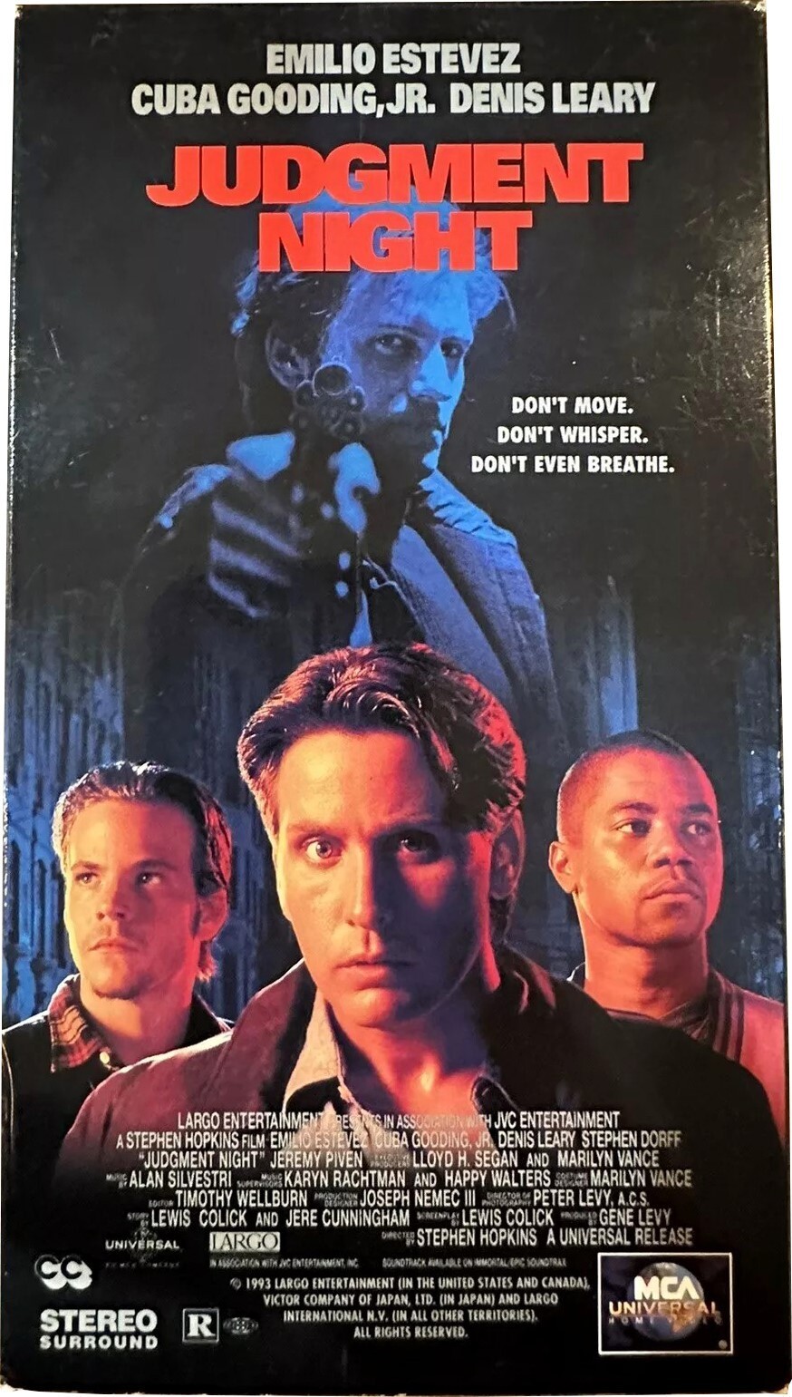 Judgment Night (VHS, 1994) crime thriller w/ Emilio Estevez, MCA ...