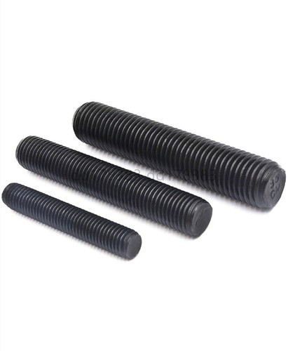 Black 10.9 Steel Threaded Rods Metric Thread Stud Bolts M12 M14 M16 M18 ...