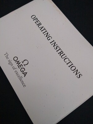 Omega Général Operating Instructions Booklet Watches 1109 1111 1120 ...