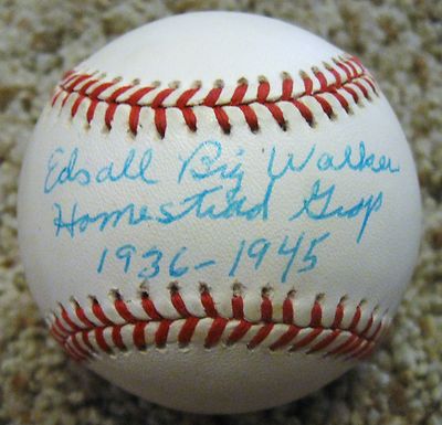 Edsall "Big" Walker dec.97 PSA/DNA Signed Baseball Negro League ...