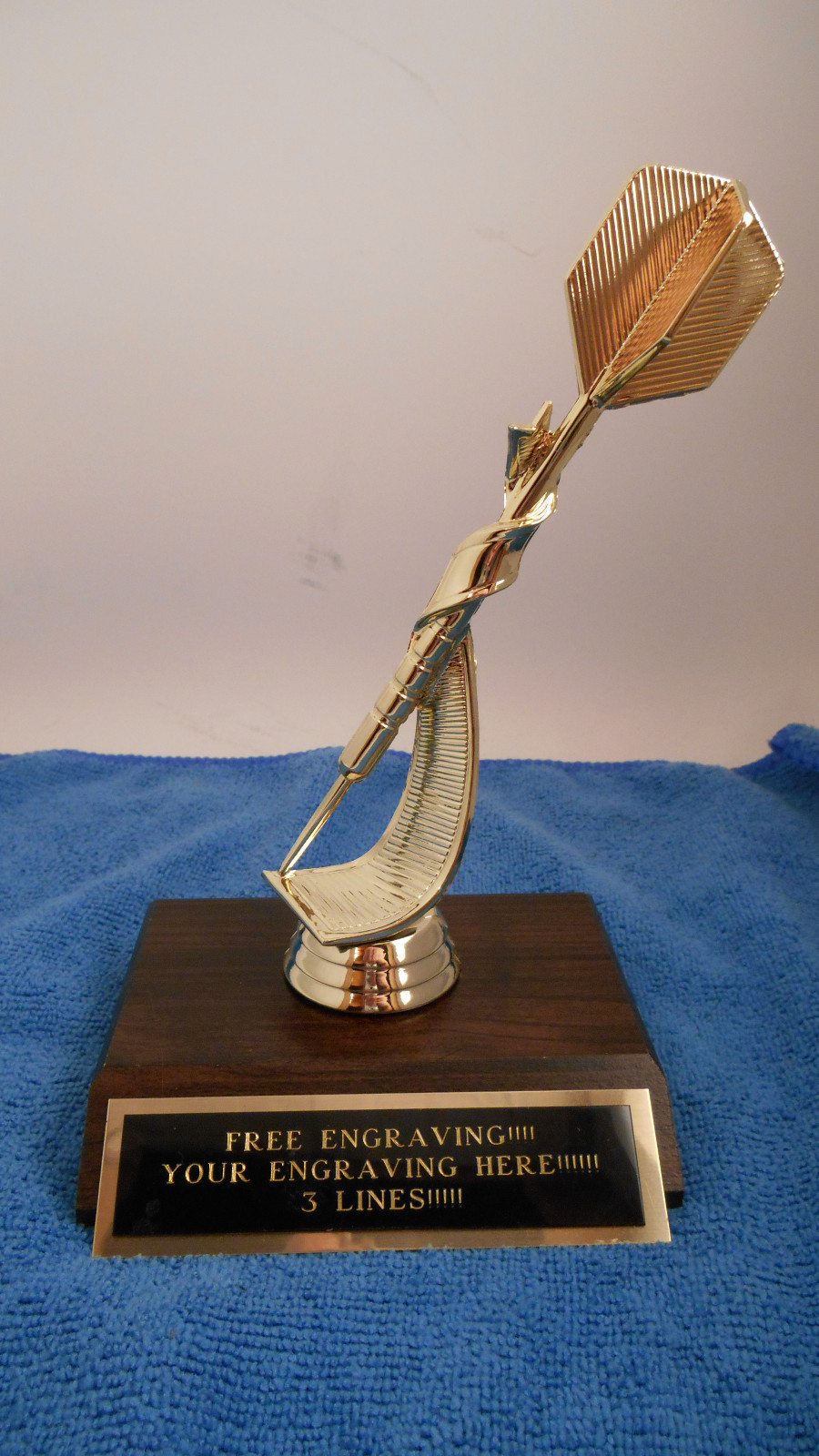 DART LEAGUE TROPHY SINGLE DART TROPHY AWARD FIRST PLACE-FREE SHIPPING ...