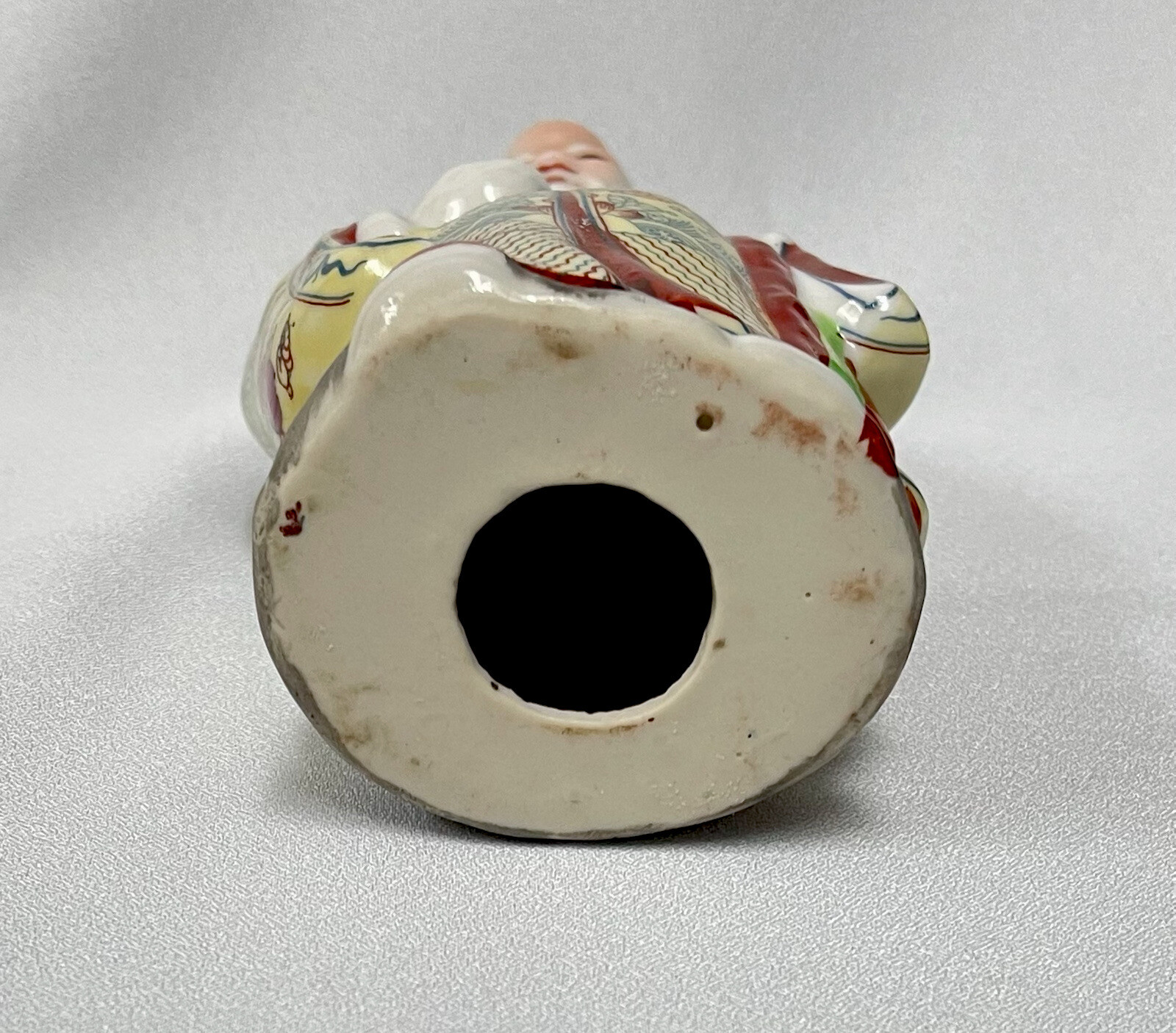 VINTAGE CHINESE FAMILLE ROSE PORCELAIN STATUE GOD OF LONGEVITY SHOU LAO ...