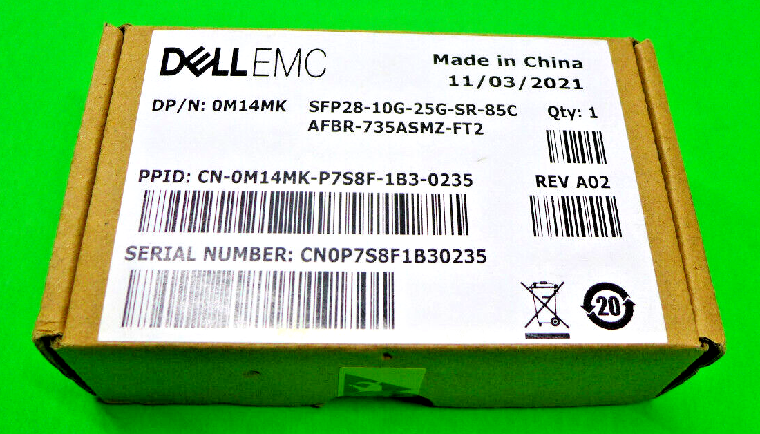 Dell+M14MK+SFP28+SR+85C+Transceiver+Module for sale online | eBay